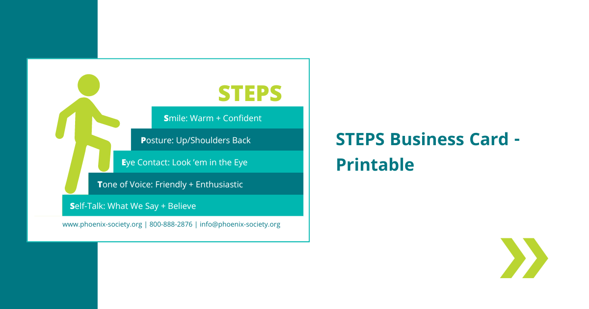 STEPS Business Card - Printable
